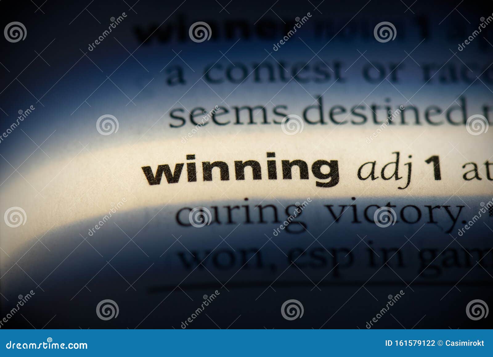 Winning stock photo. Image of vocabulary, word, highlight - 161579122