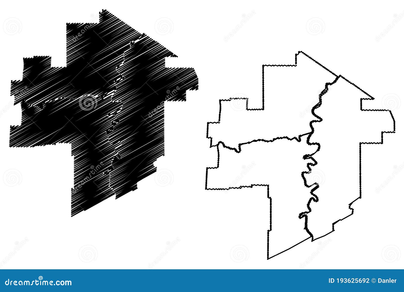 Winnipeg City Canada, Manitoba Province Map Vector Illustration ...