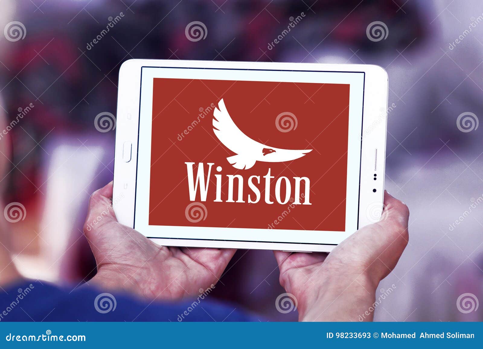 Winston Cigarettes Company Logo Editorial Stock Photo - Image of lucky ...