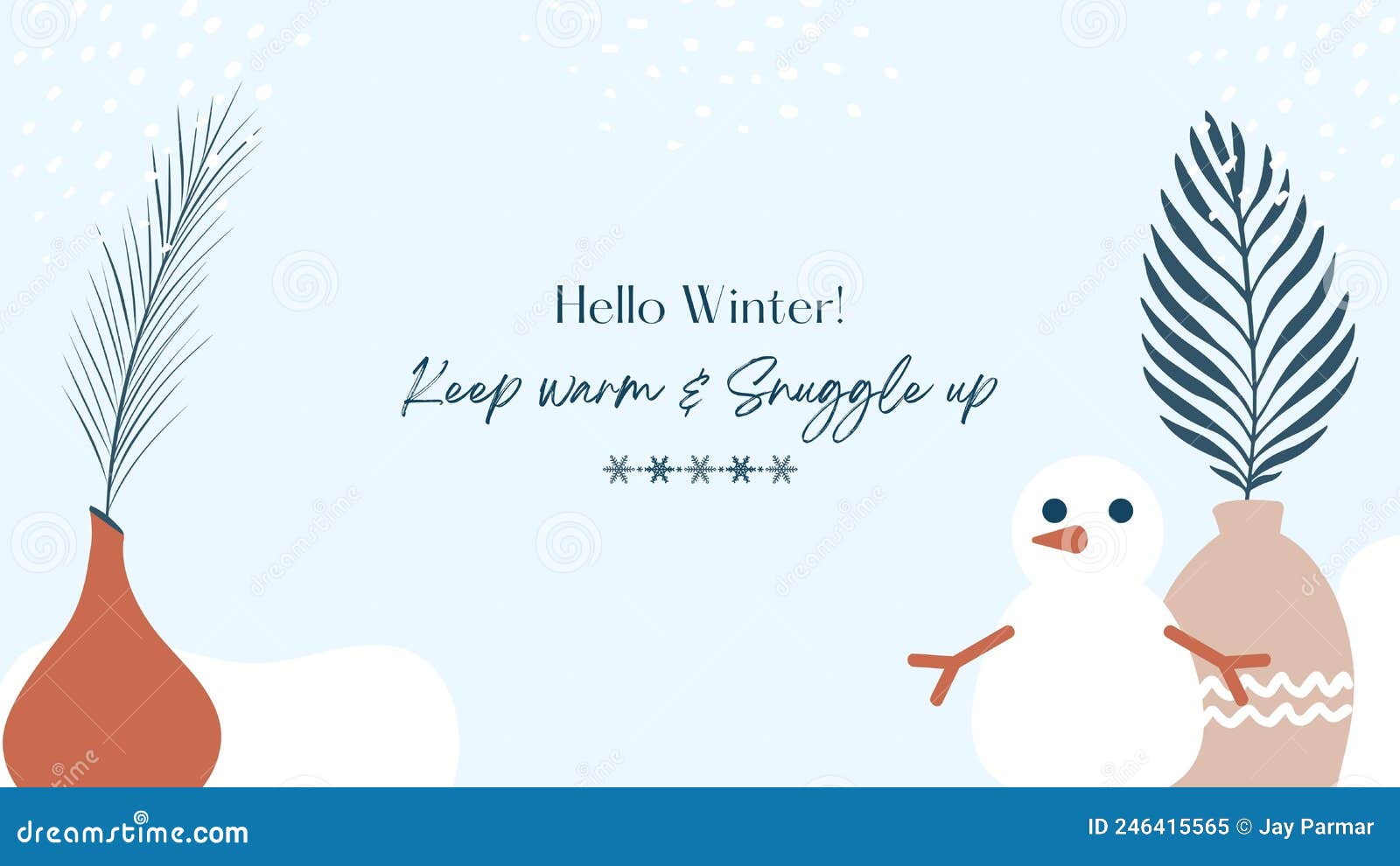Winter Abstract Desktop Wallpaper Stock Illustration - Illustration of ...