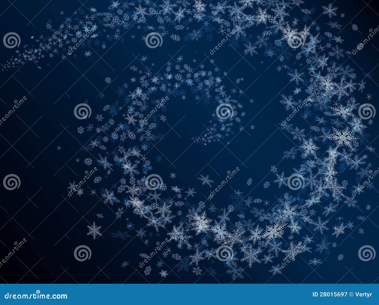 Winter Abstract Snowflakes Card. Stock Vector - Illustration of freeze ...