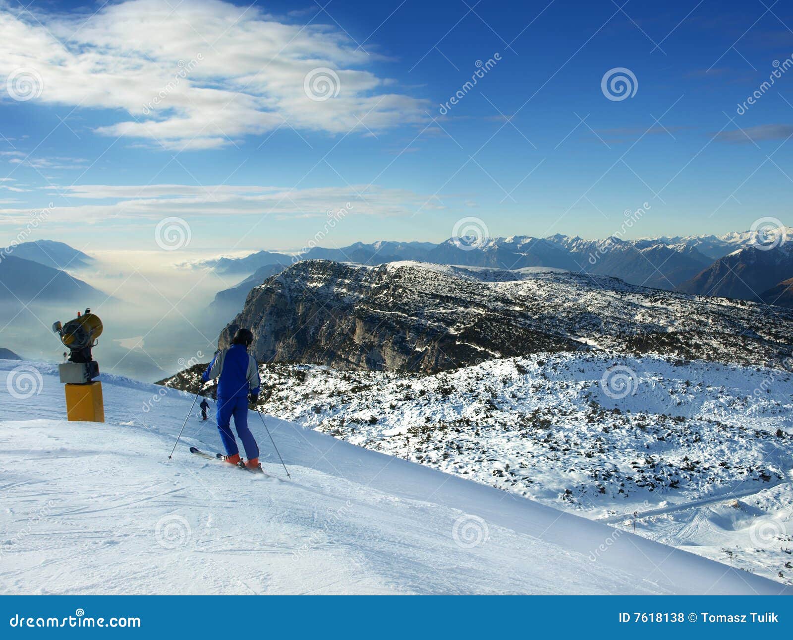 Winter alpine stock photo. Image of ready, stand, piste - 7618138
