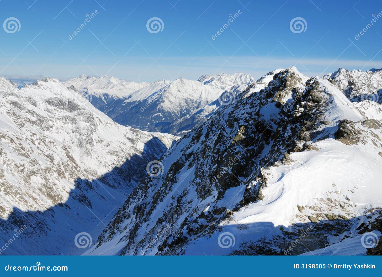 Winter Alpine mountains stock image. Image of mountain - 3198505