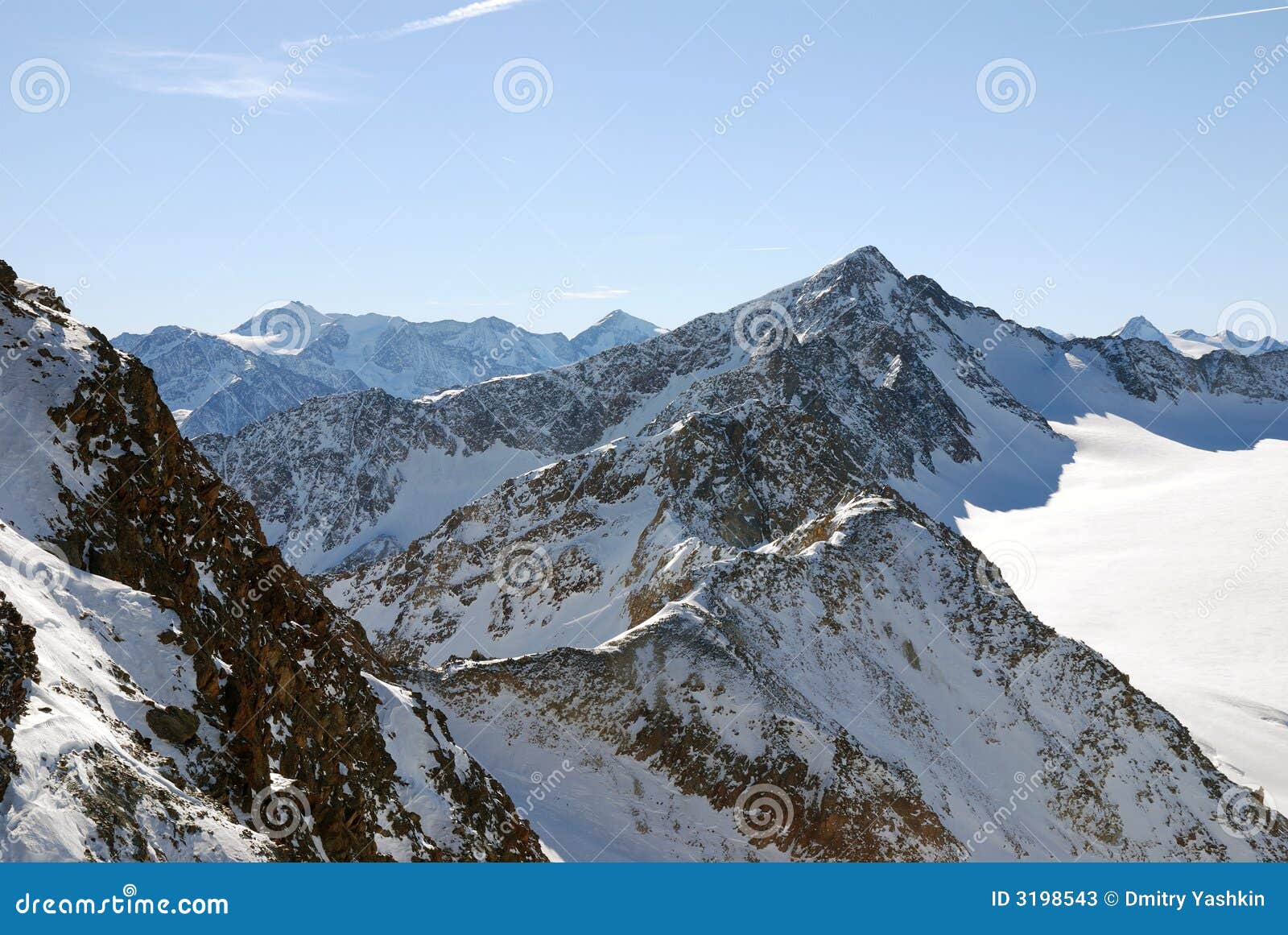 Winter Alpine mountains stock image. Image of tourist - 3198543