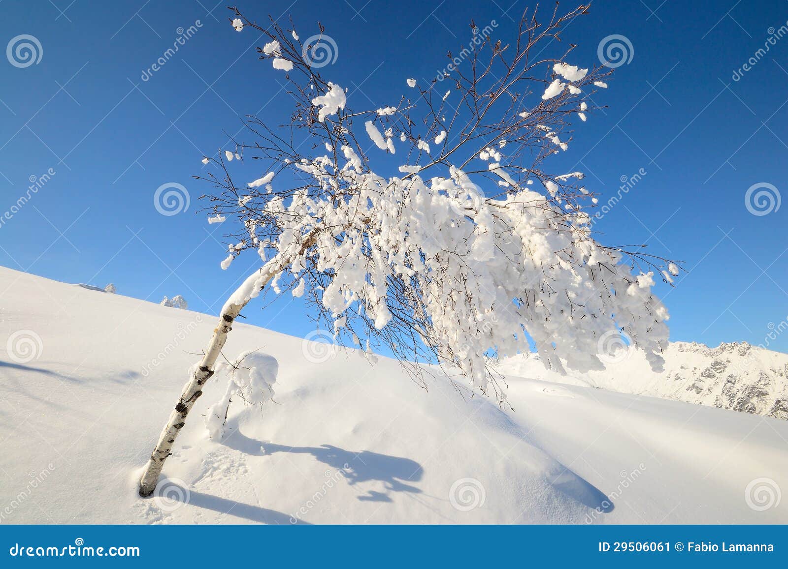 Winter alpine scene stock image. Image of angle, peak - 29506061