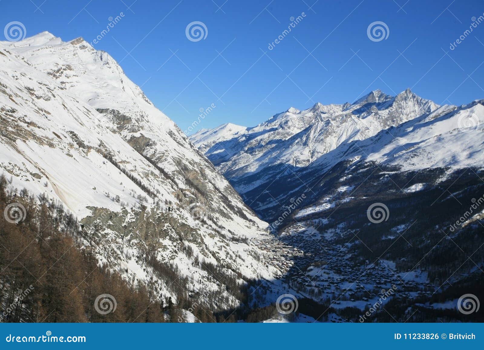 Winter Alps stock photo. Image of nature, trail, holiday - 11233826