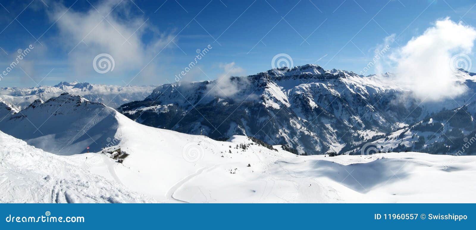 Winter in the alps stock image. Image of nature, forest - 11960557