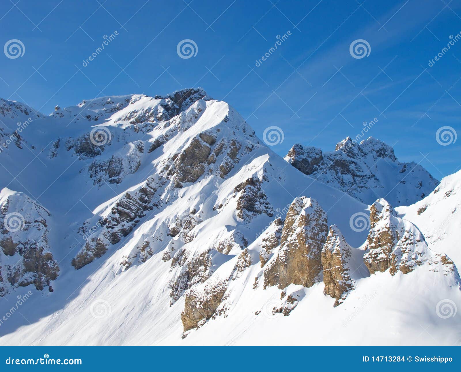 Winter in the alps stock photo. Image of frutt, melchsee - 14713284