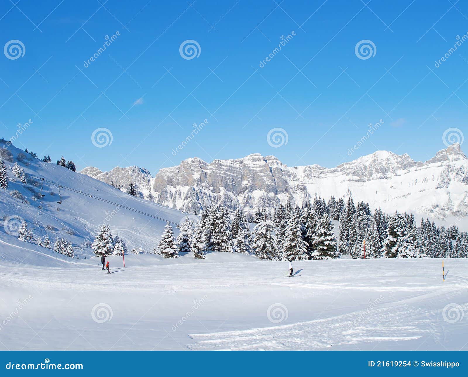 Winter in the alps stock photo. Image of paradise, frost - 21619254