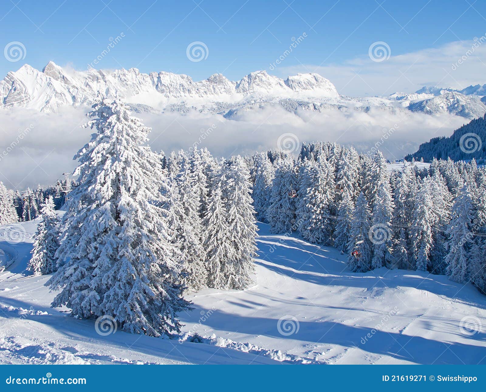 Winter in the alps stock image. Image of earth, europe - 21619271