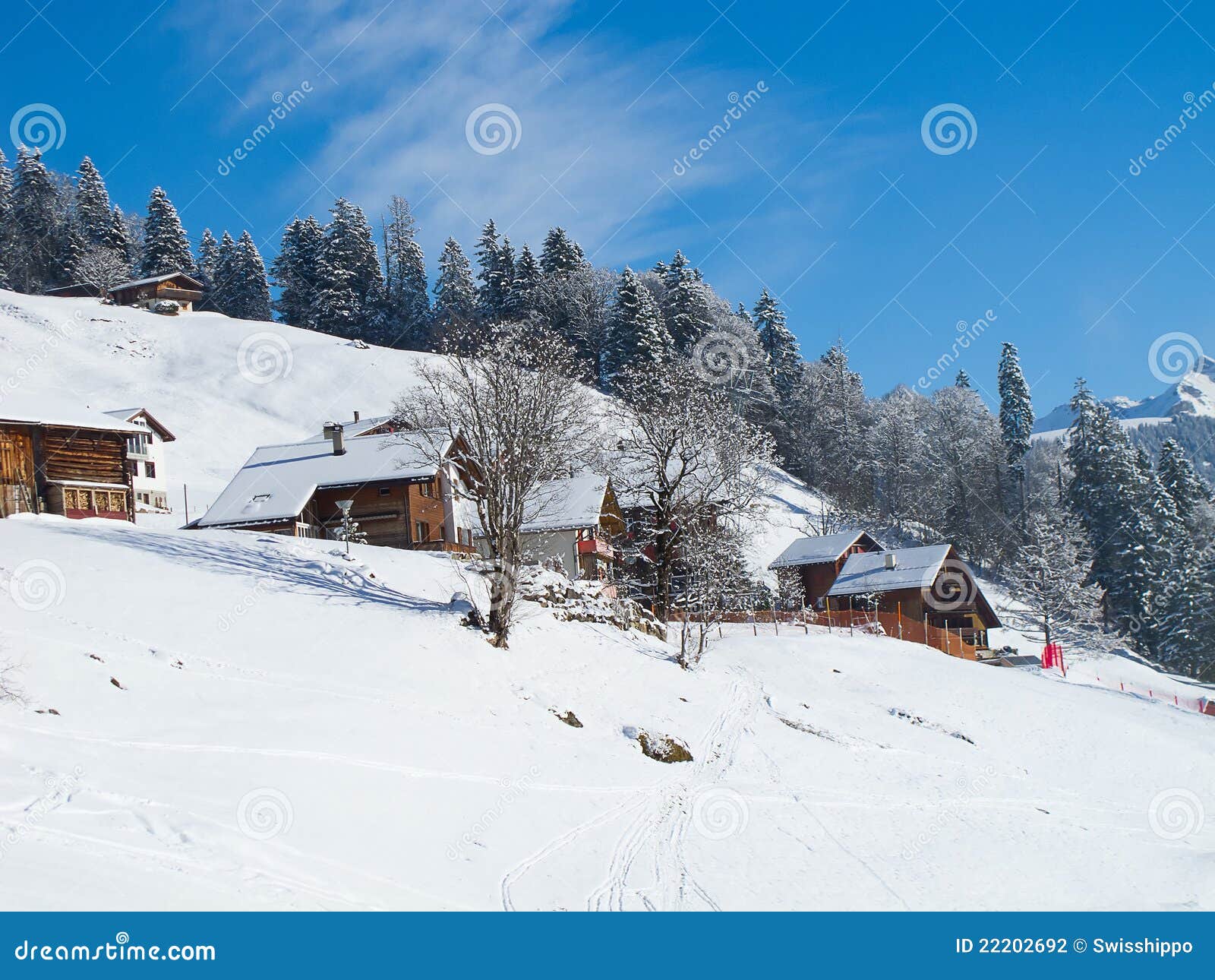 Winter in alps stock photo. Image of season, beautiful - 22202692