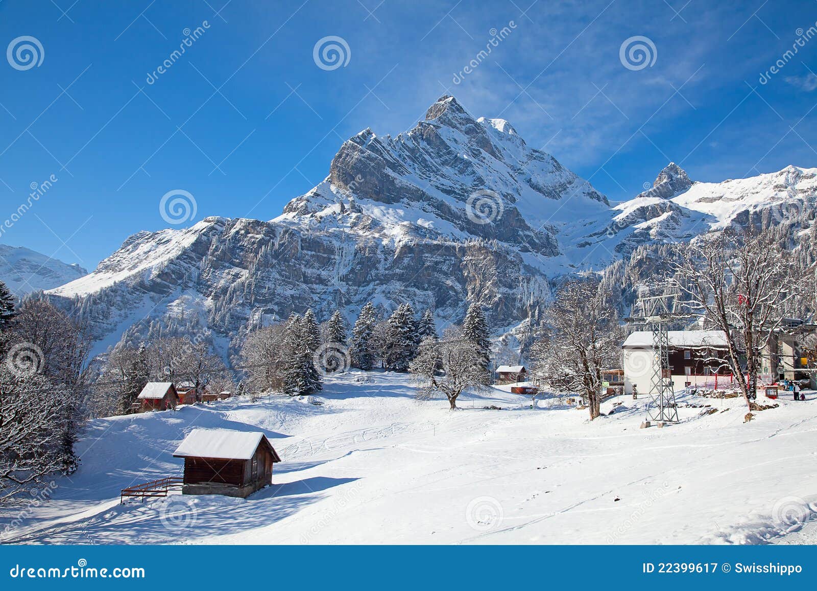 Winter in alps stock image. Image of christmas, cold - 22399617