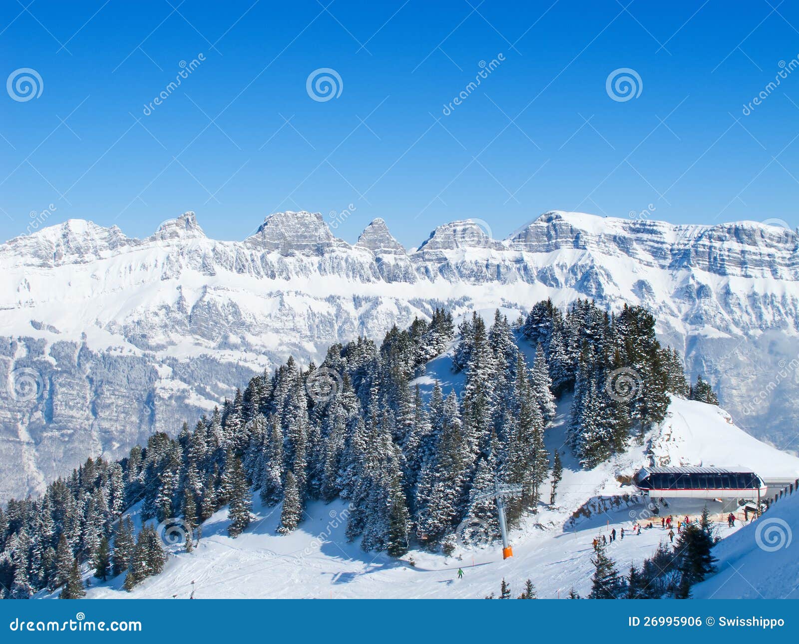 Winter in the alps stock photo. Image of landscape, powder - 26995906
