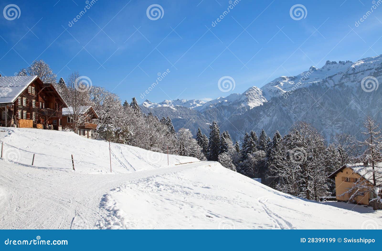 Winter in alps stock image. Image of luxury, fairy, beautiful - 28399199