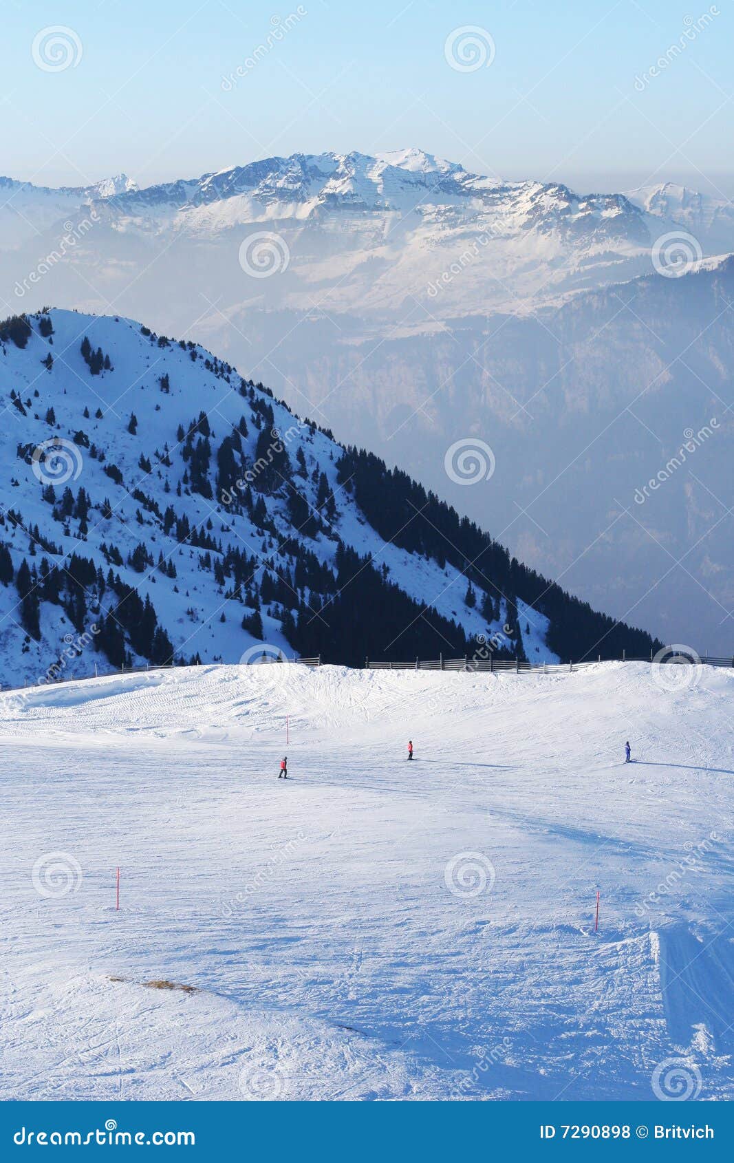 Winter Alps stock photo. Image of high, snowy, blue, chalet - 7290898
