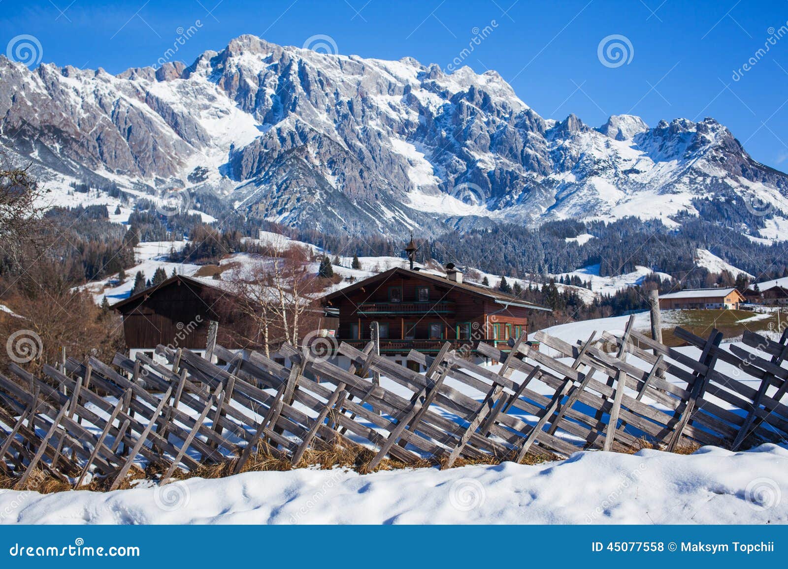 Winter in the Alps stock photo. Image of clean, lifestyle - 45077558