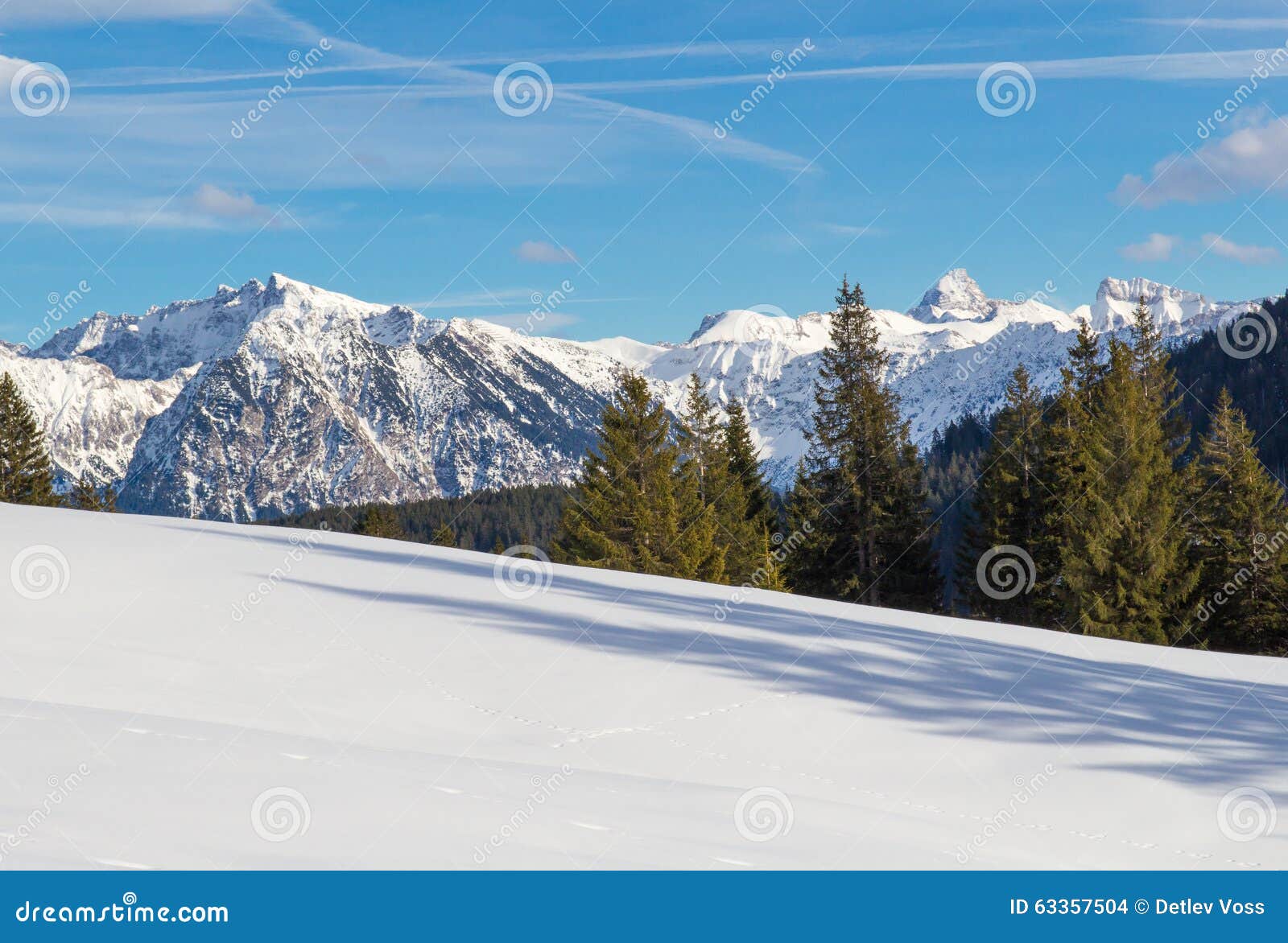 Winter in the Alps stock photo. Image of cold, beautiful - 63357504