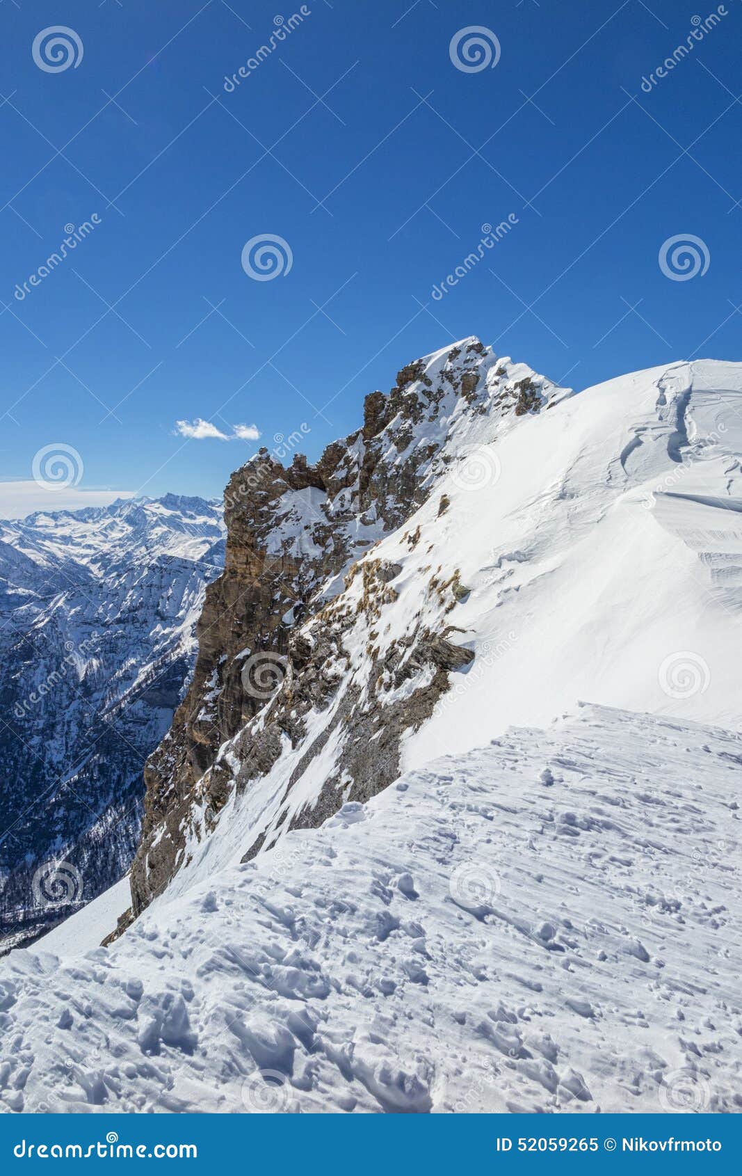 Winter in the alps stock image. Image of sport, snowy - 52059265