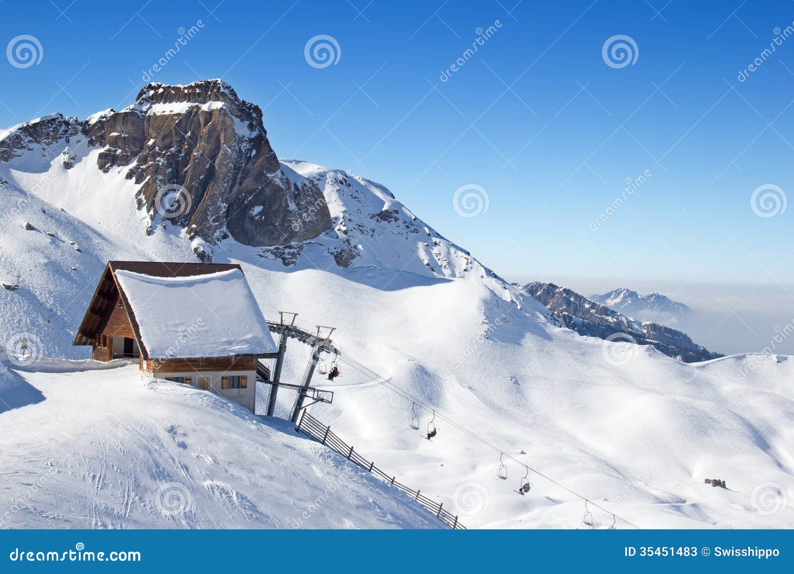 Winter in alps stock image. Image of nature, outdoor - 35451483