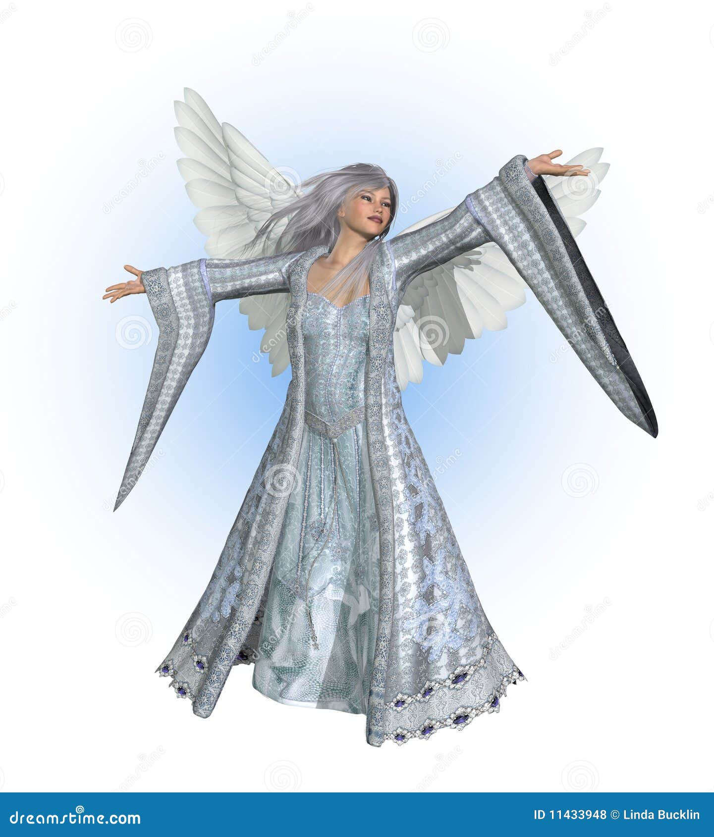Winter Angel stock illustration. Illustration of christian - 11433948
