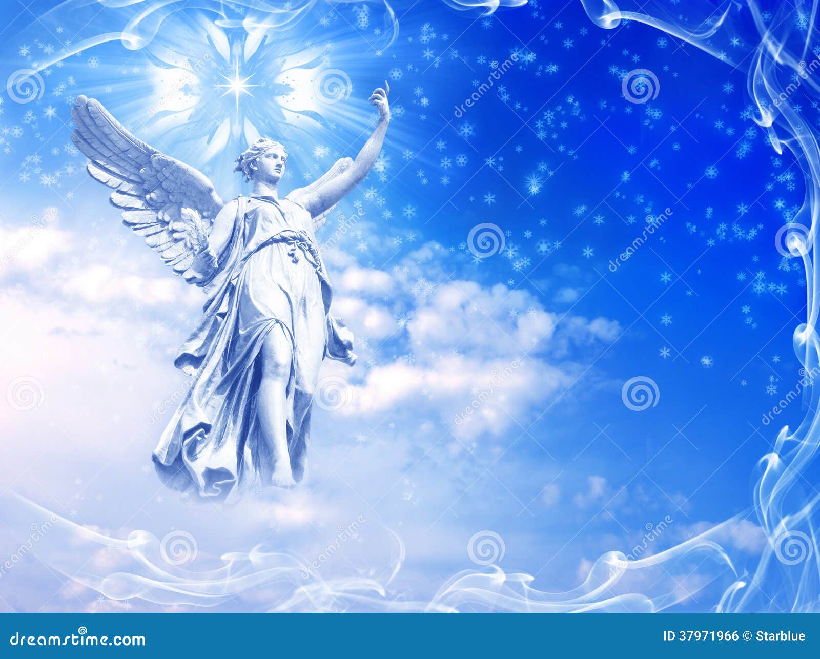 Winter angel stock photo. Image of mystic, love, archangel - 37971966