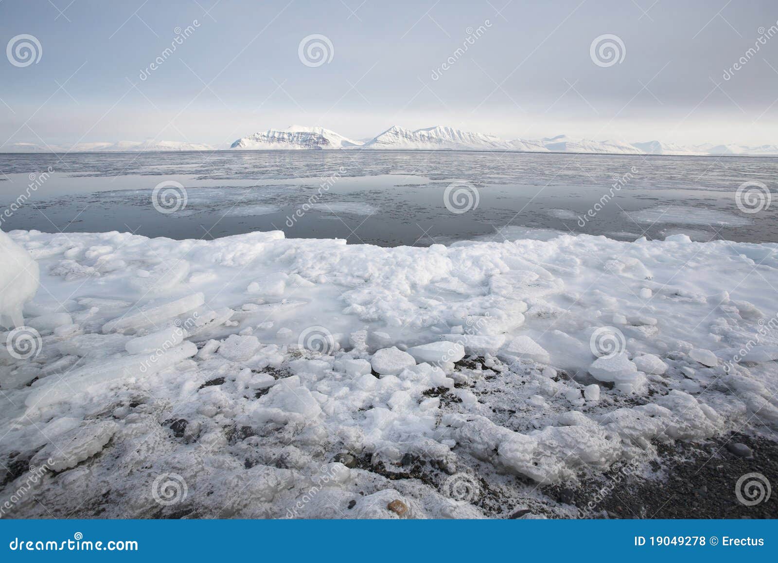 Winter in the Arctic - Landscape Stock Photo - Image of svalbard ...
