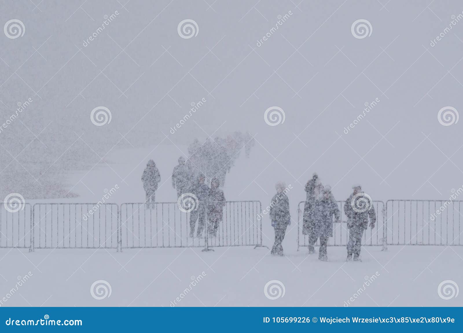 WINTER ATTACK stock photo. Image of figure, people, coat - 105699226