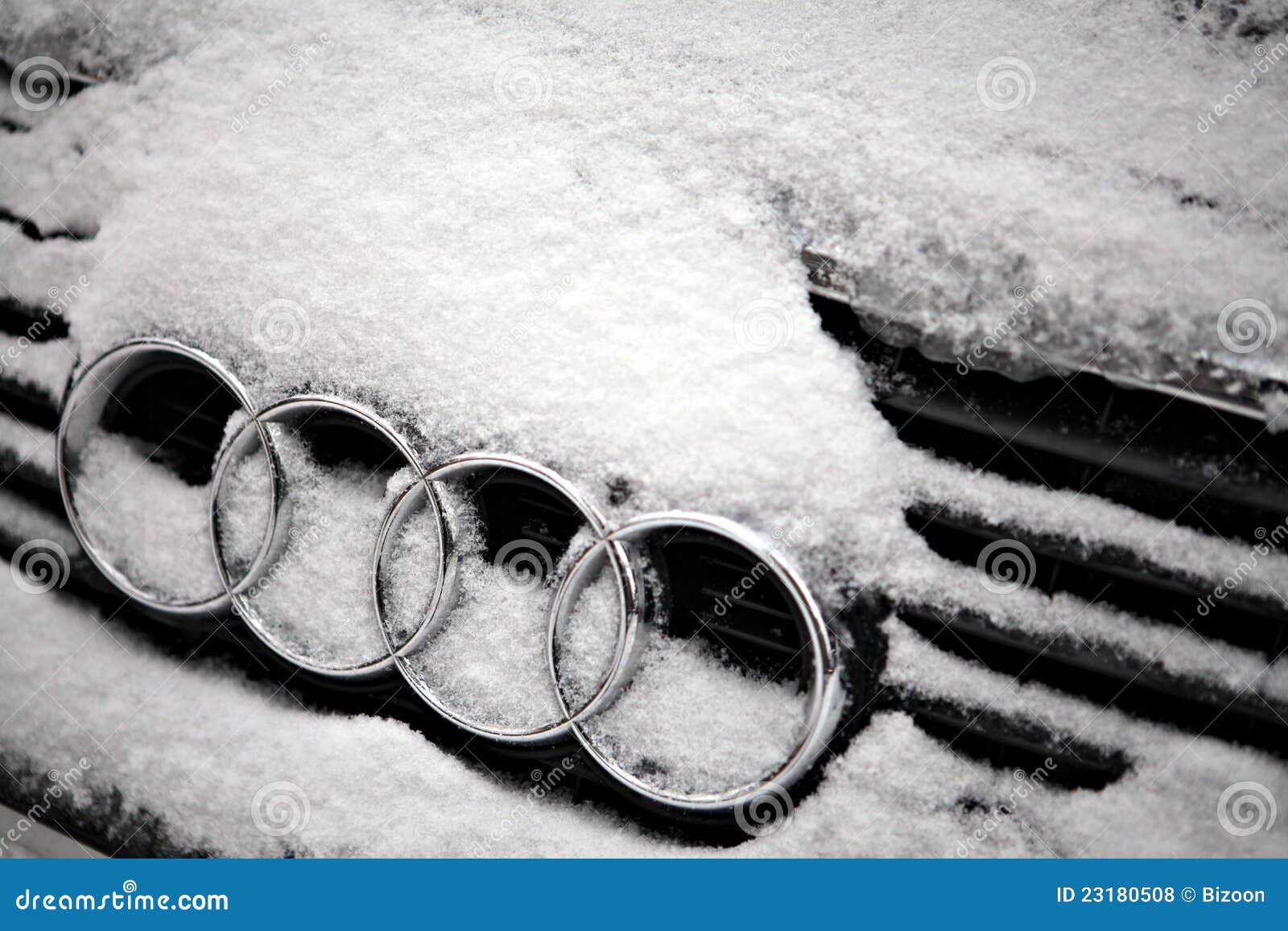 Winter Audi logo editorial stock photo. Image of black - 23180508