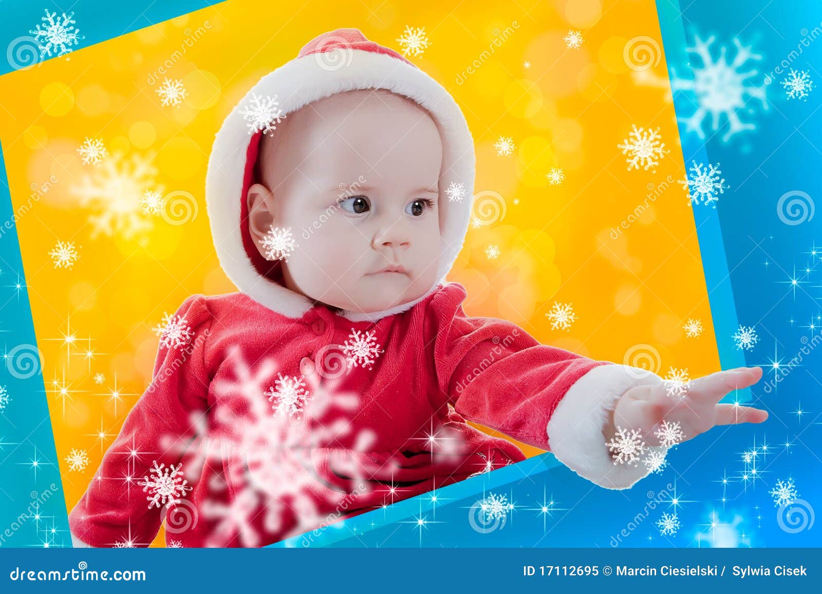 Winter baby stock image. Image of winter, xmas, snowflakes - 17112695