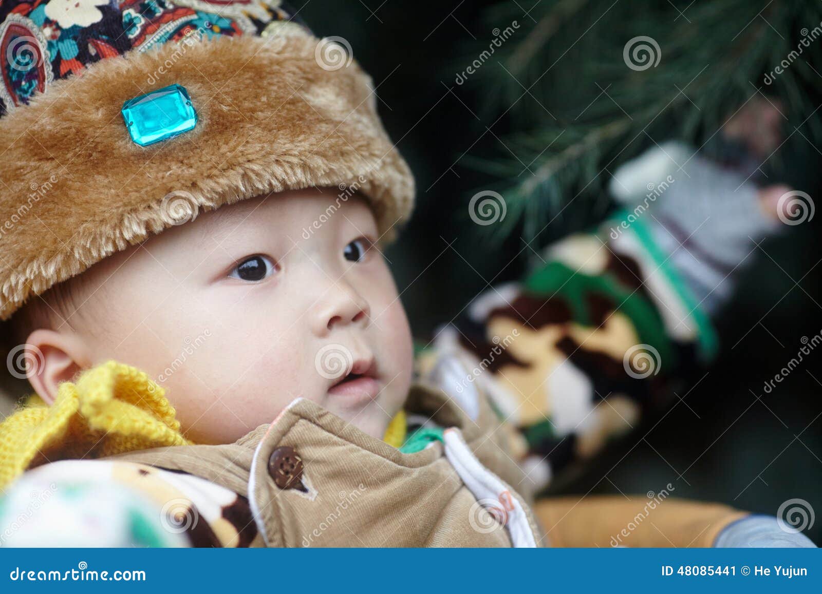 Winter Baby stock image. Image of cute, caucasian, expression - 48085441