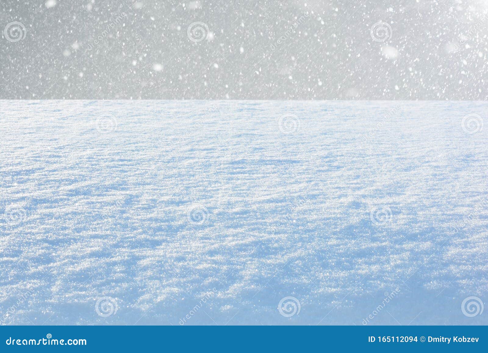 Winter Background of Falling Snow Stock Photo - Image of holidays ...
