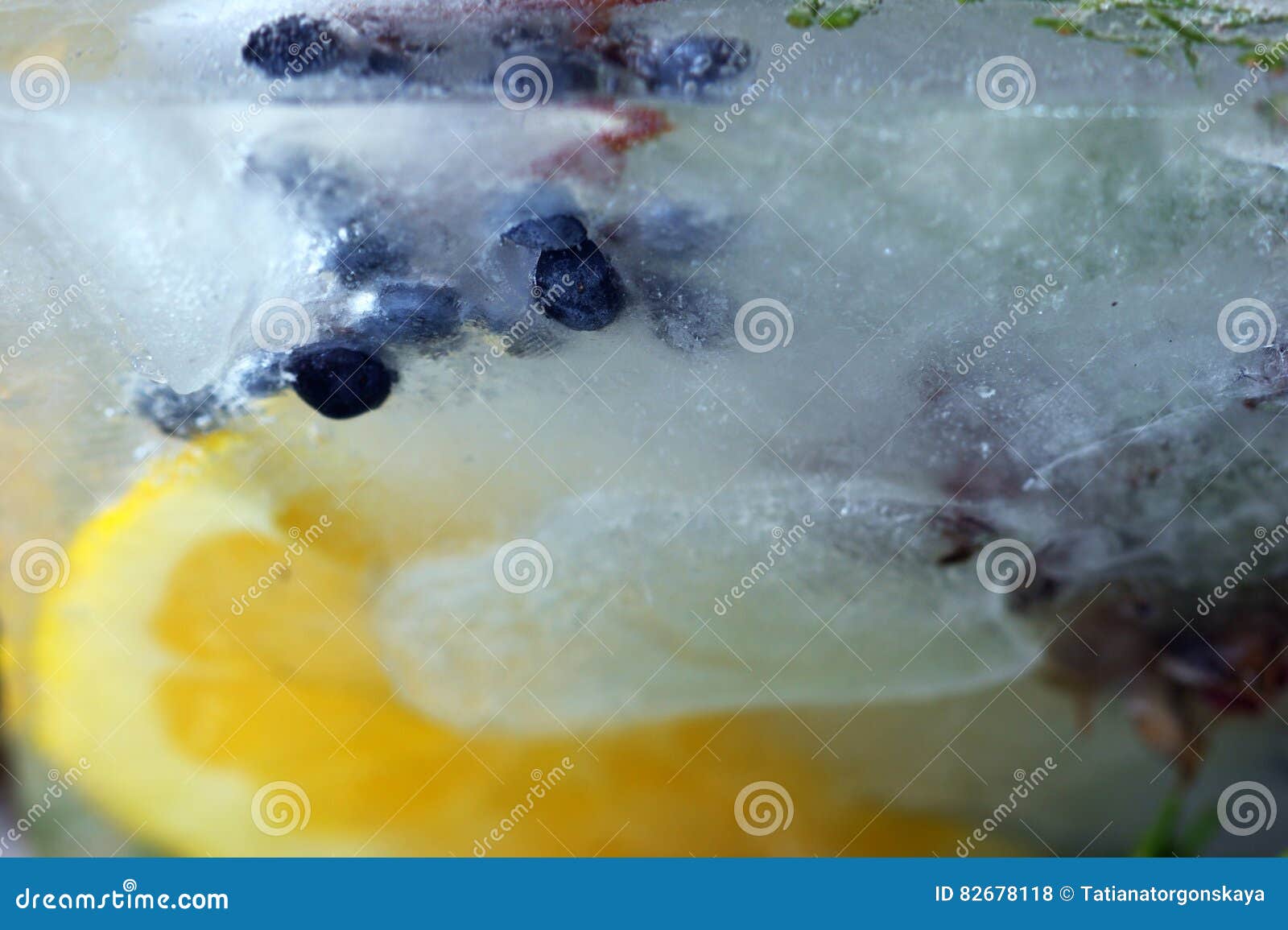 Winter Background with Ice and Fruit Stock Photo - Image of context ...