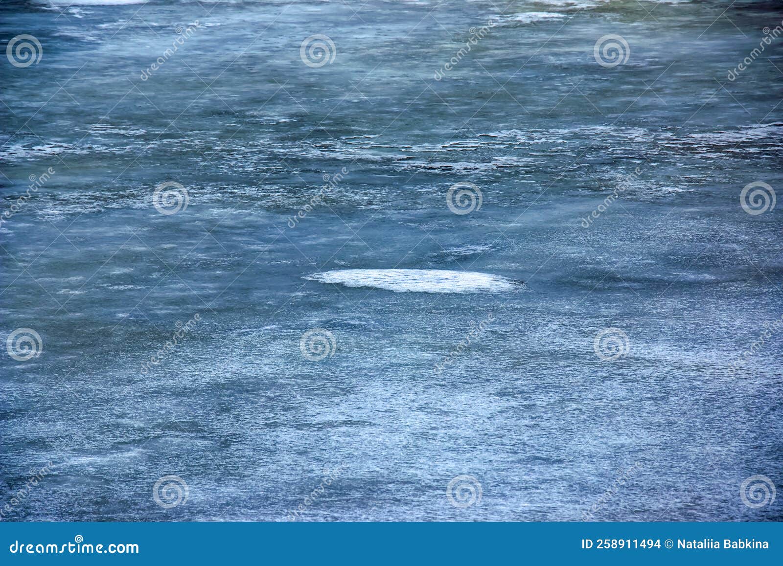 Winter Background of the Icy Surface of the River. Texture of Ice ...