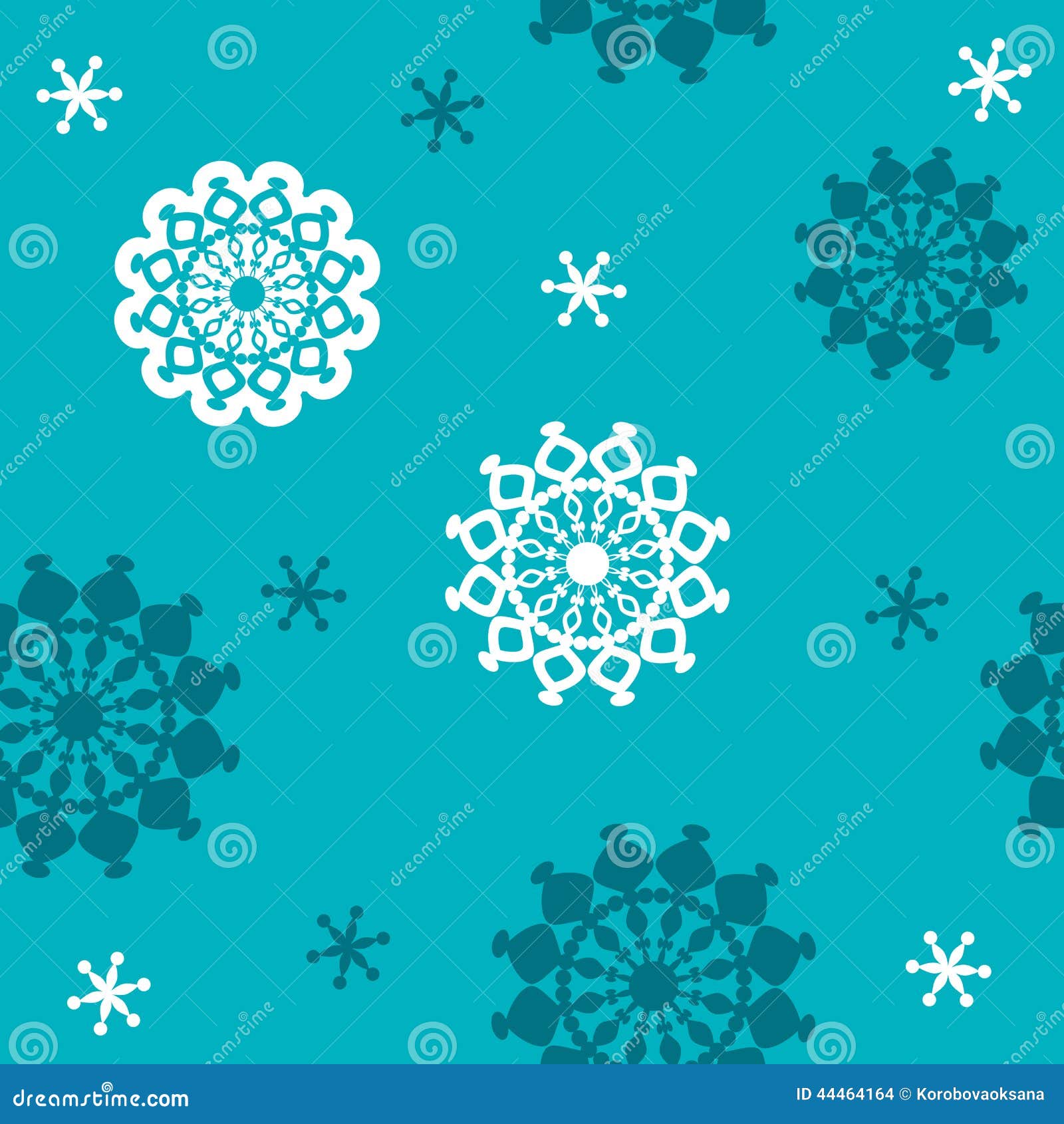 Winter Background, Seamless Pattern with Snowflake Stock Vector ...