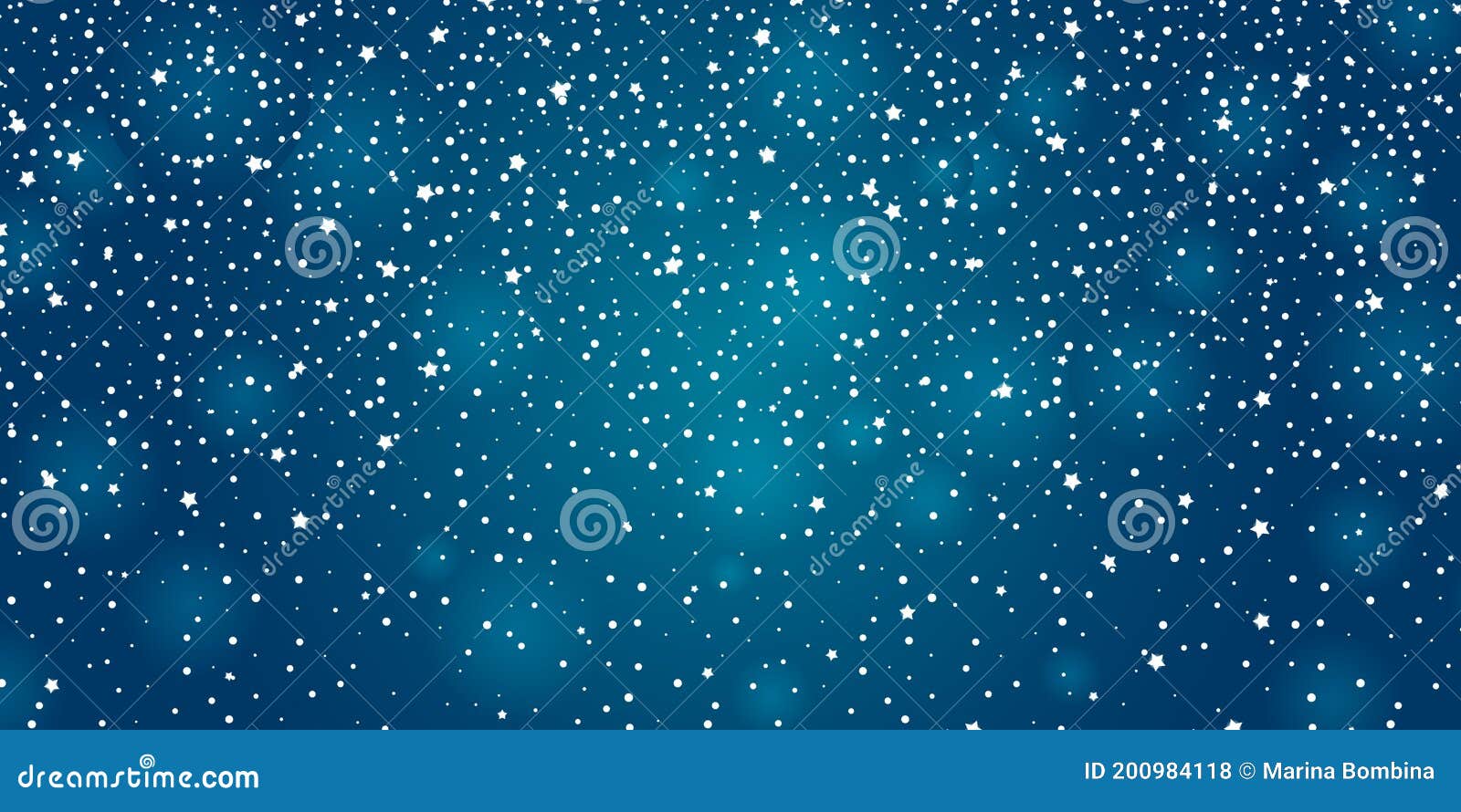 Winter Background with Snow on Blue. Vector Illustration Stock Vector ...