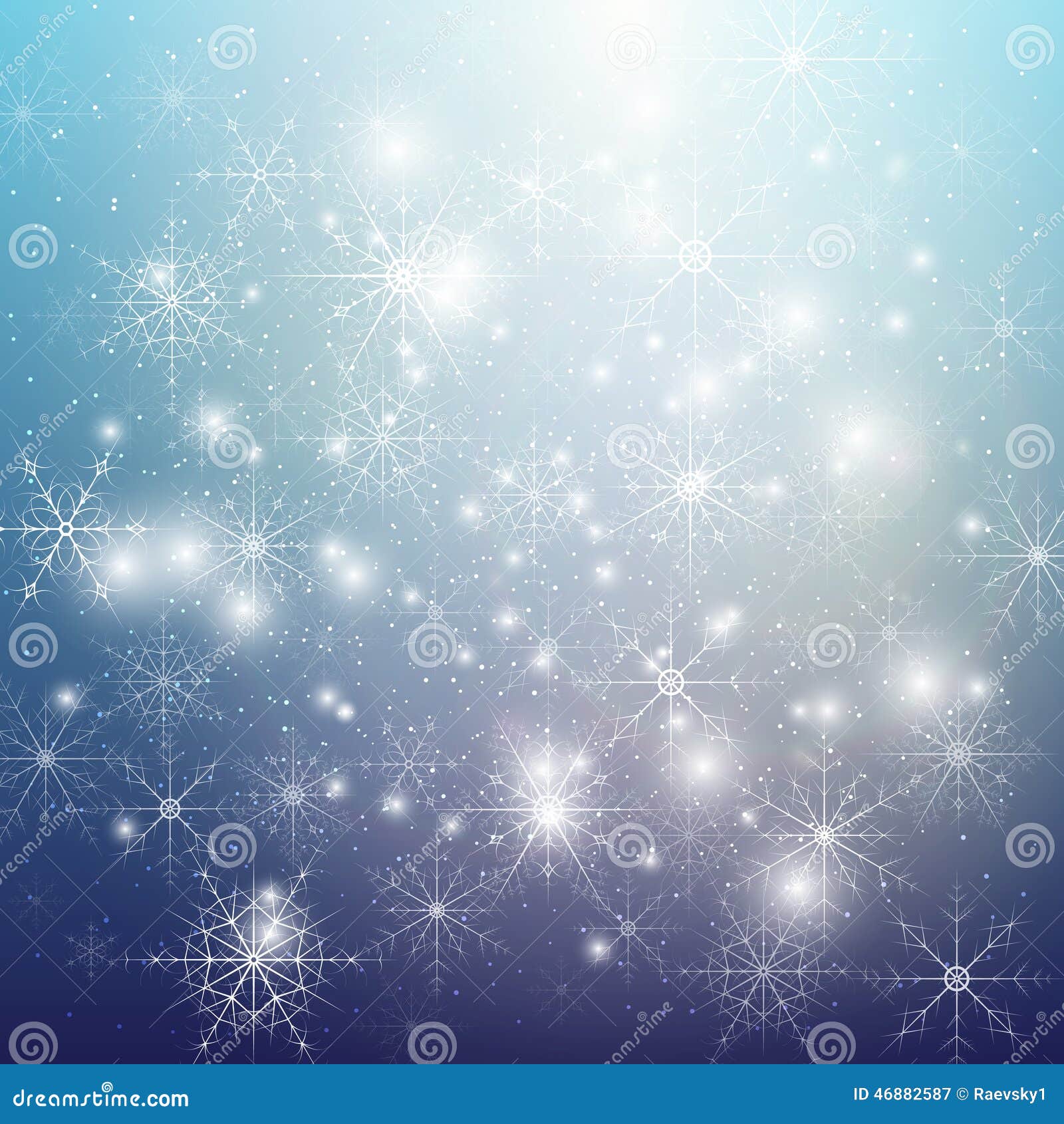 Winter Background with Snowflakes. Abstract Winter Stock Vector ...