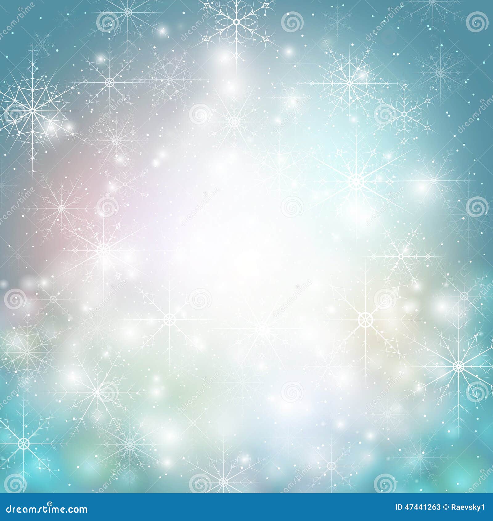 Winter Background with Snowflakes. Abstract Winter Stock Vector ...