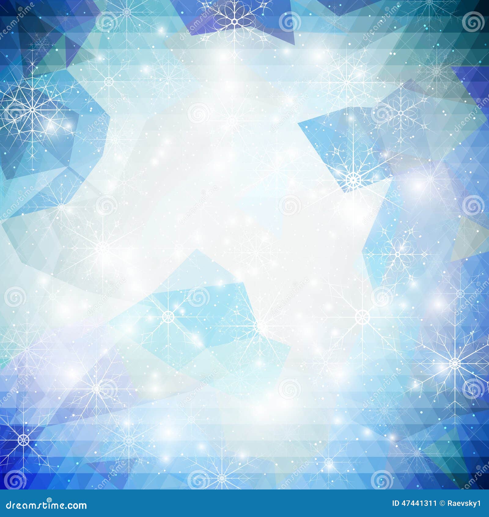 Winter Background with Snowflakes. Abstract Winter Stock Vector ...