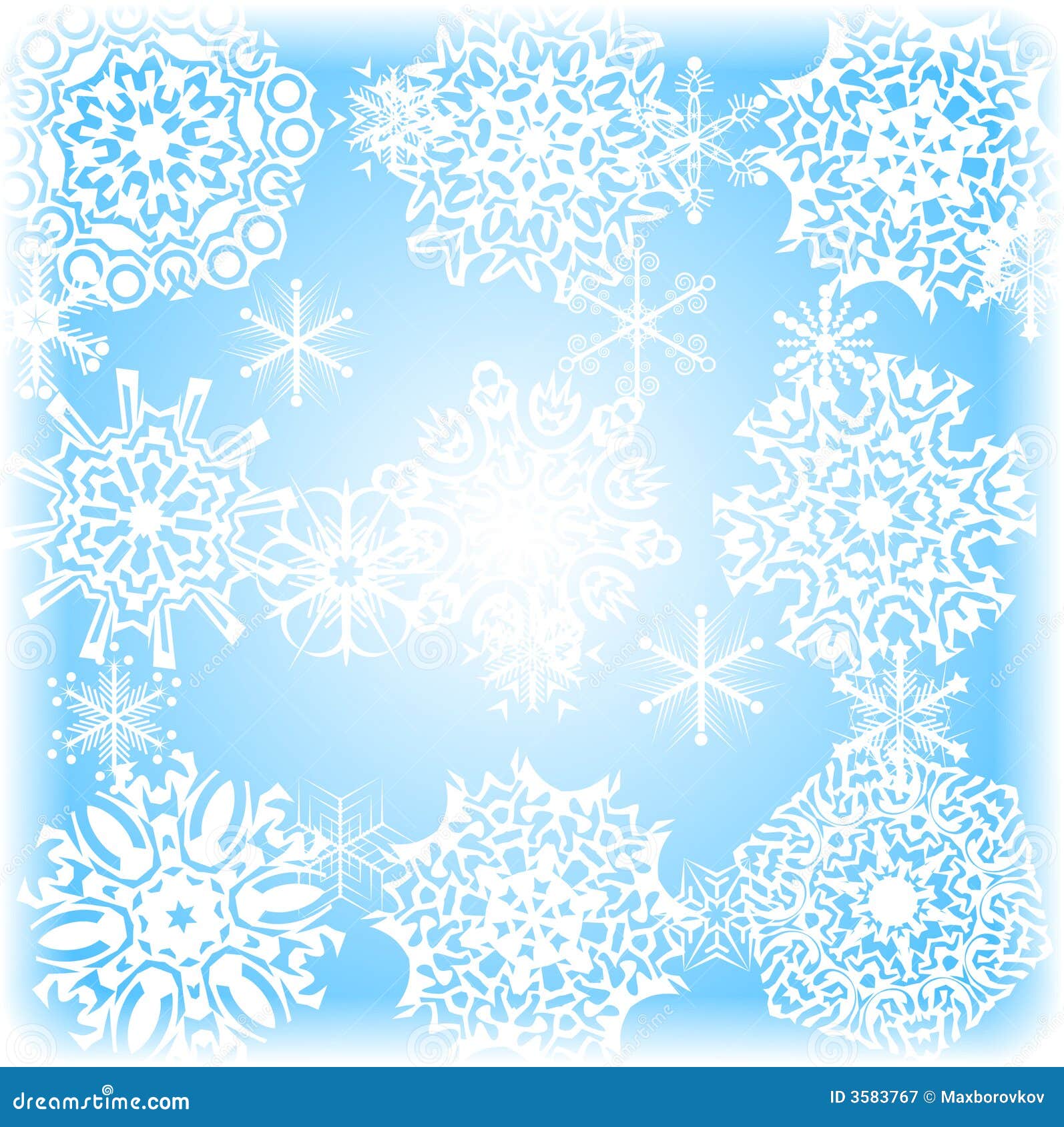 Winter Background. [Vector] Stock Vector - Illustration of border ...