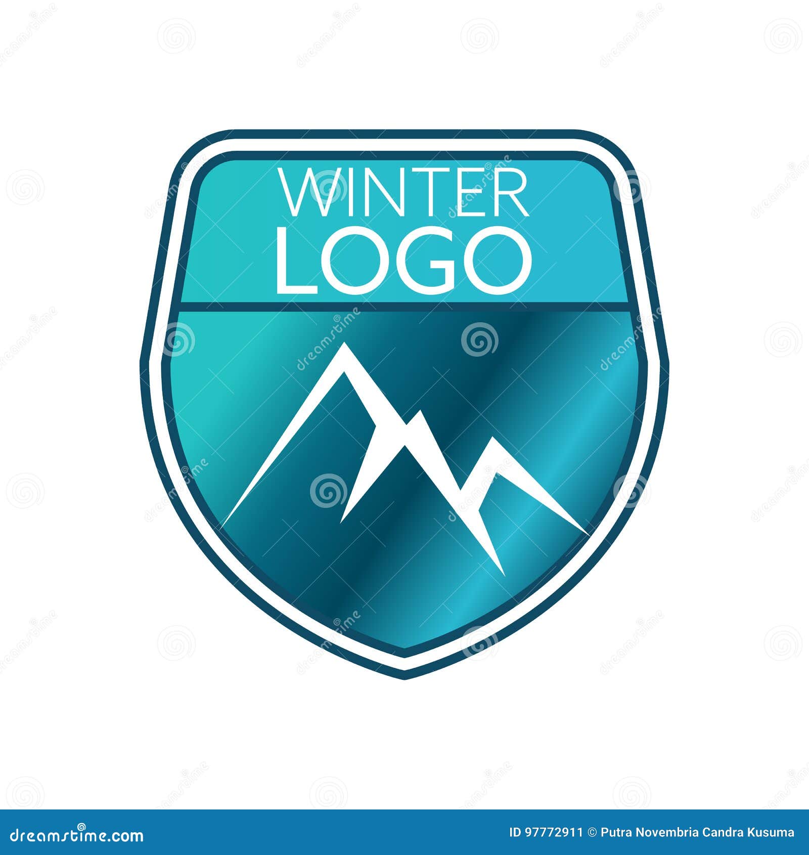 Winter Badge Design Element Stock Vector - Illustration of snow ...
