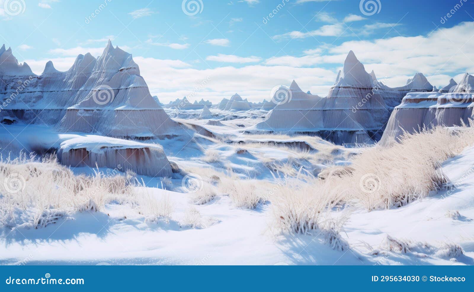 Winter Badlands: Unreal Engine Art by Liangkang Stock Illustration ...