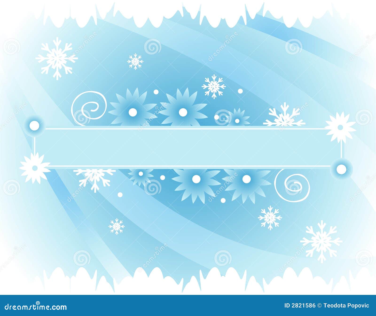 Winter banner stock vector. Illustration of blue, xmas - 2821586