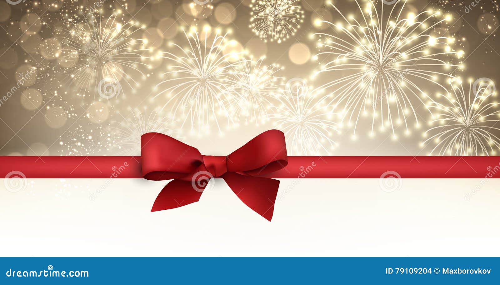 Winter Banner with Red Bow. Stock Vector - Illustration of wallpaper ...