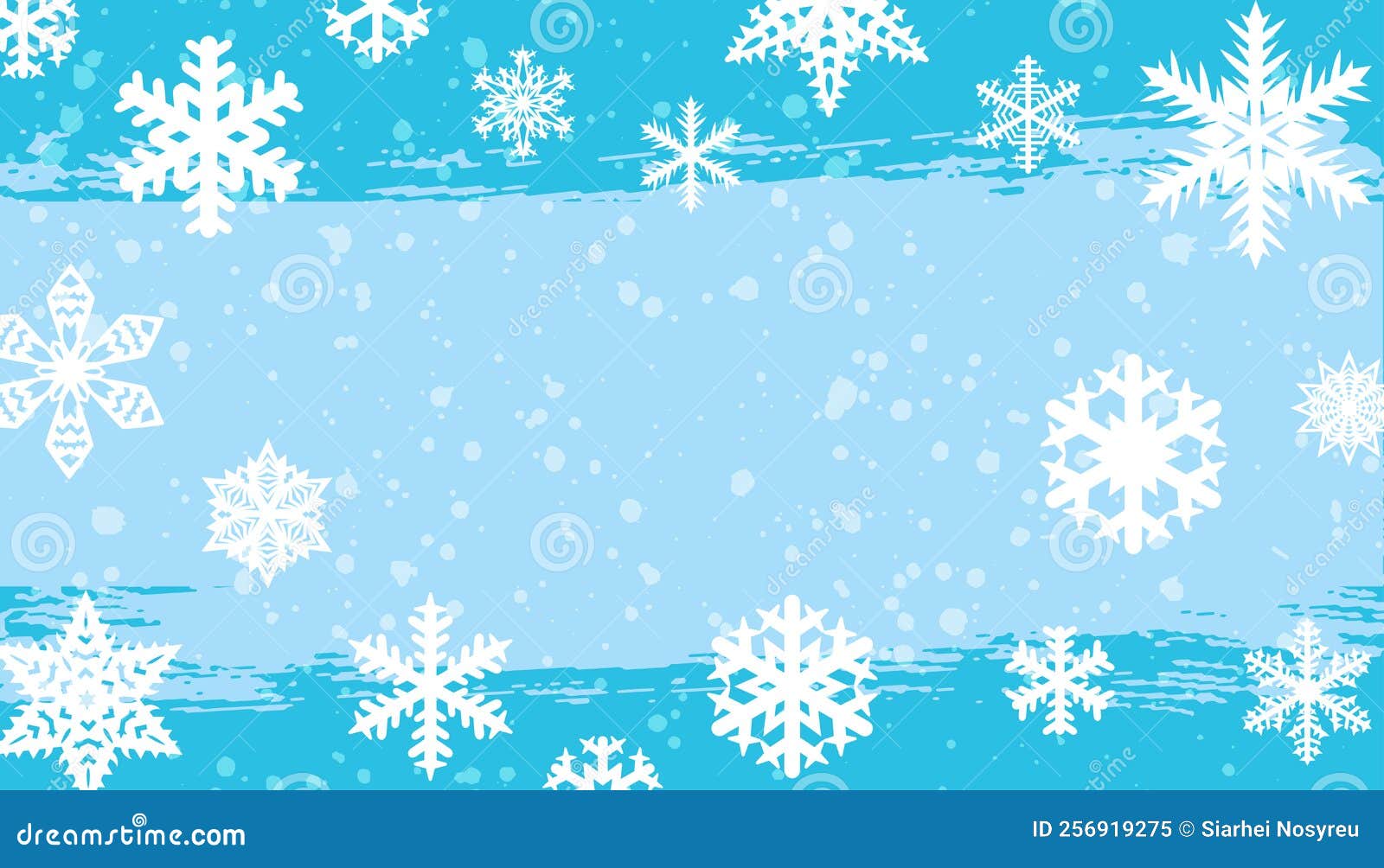 Winter Banner with Snowflakes, Layout Design. Vector Illustration Stock ...