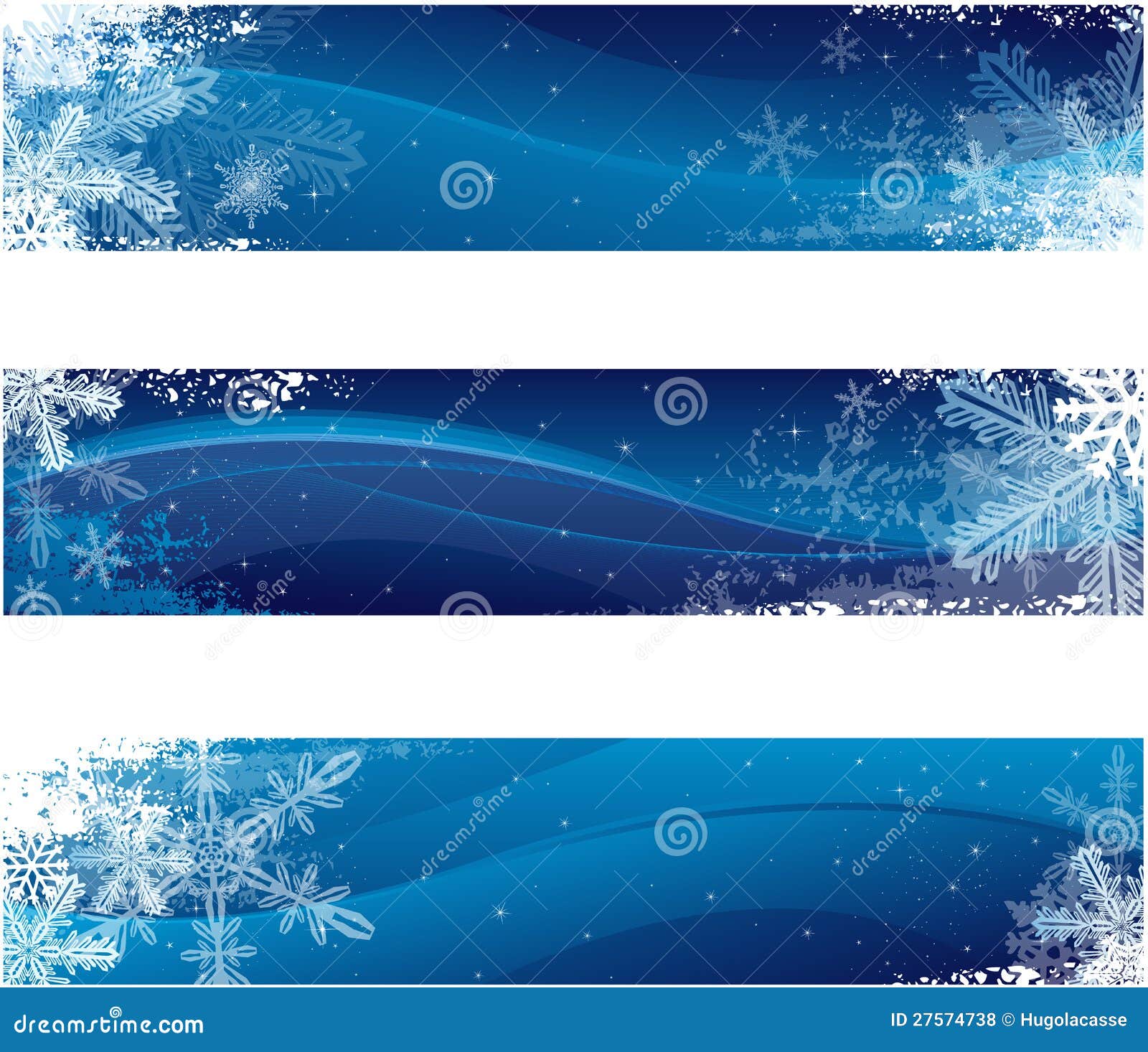 Winter banners stock vector. Illustration of splatter - 27574738