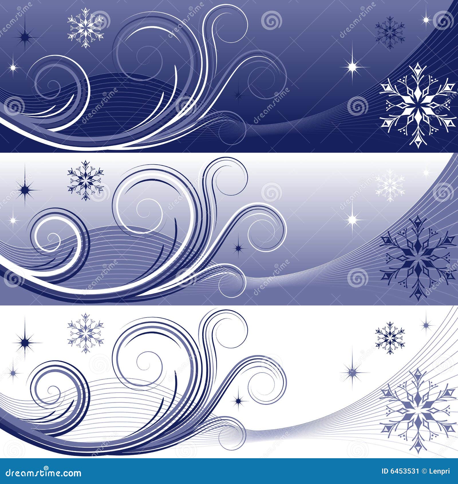Winter banners stock vector. Illustration of abstract - 6453531