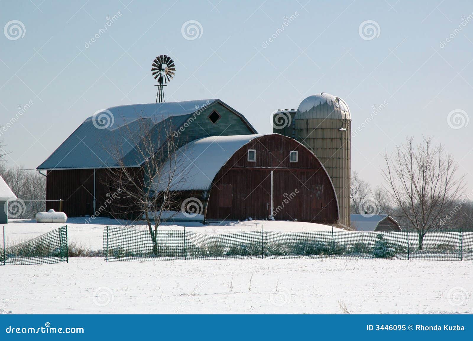 Winter Barn stock image. Image of inch, posts, seasonal - 3446095