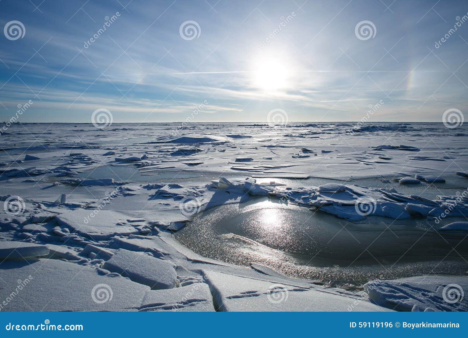 Winter Bay in Petersburg in December Stock Photo - Image of landscape ...