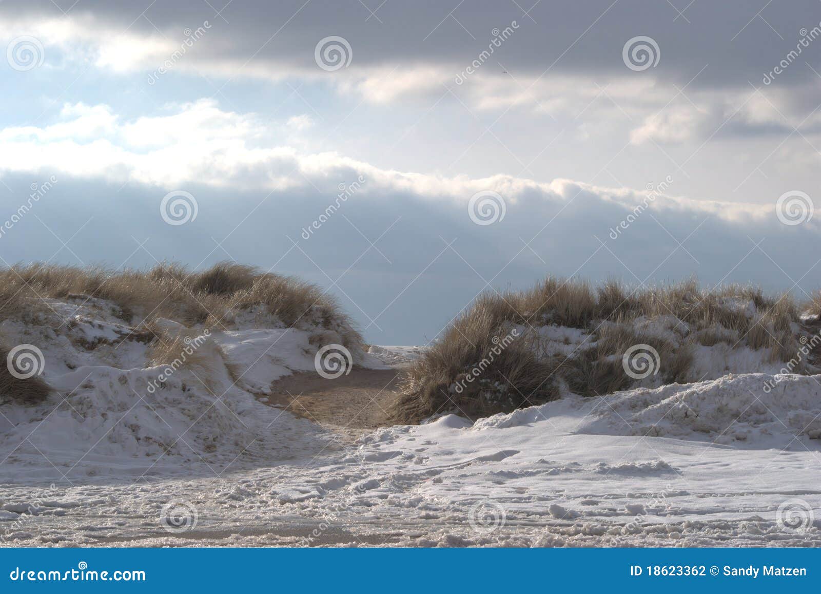 Winter beach stock photo. Image of clouds, grass, europe - 18623362