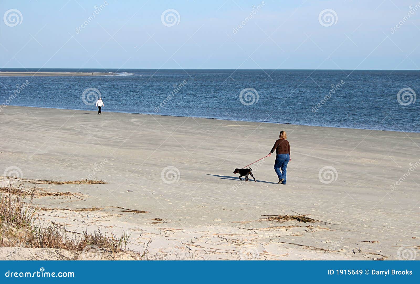 Winter Beach Walk stock image. Image of winter, leisure - 1915649